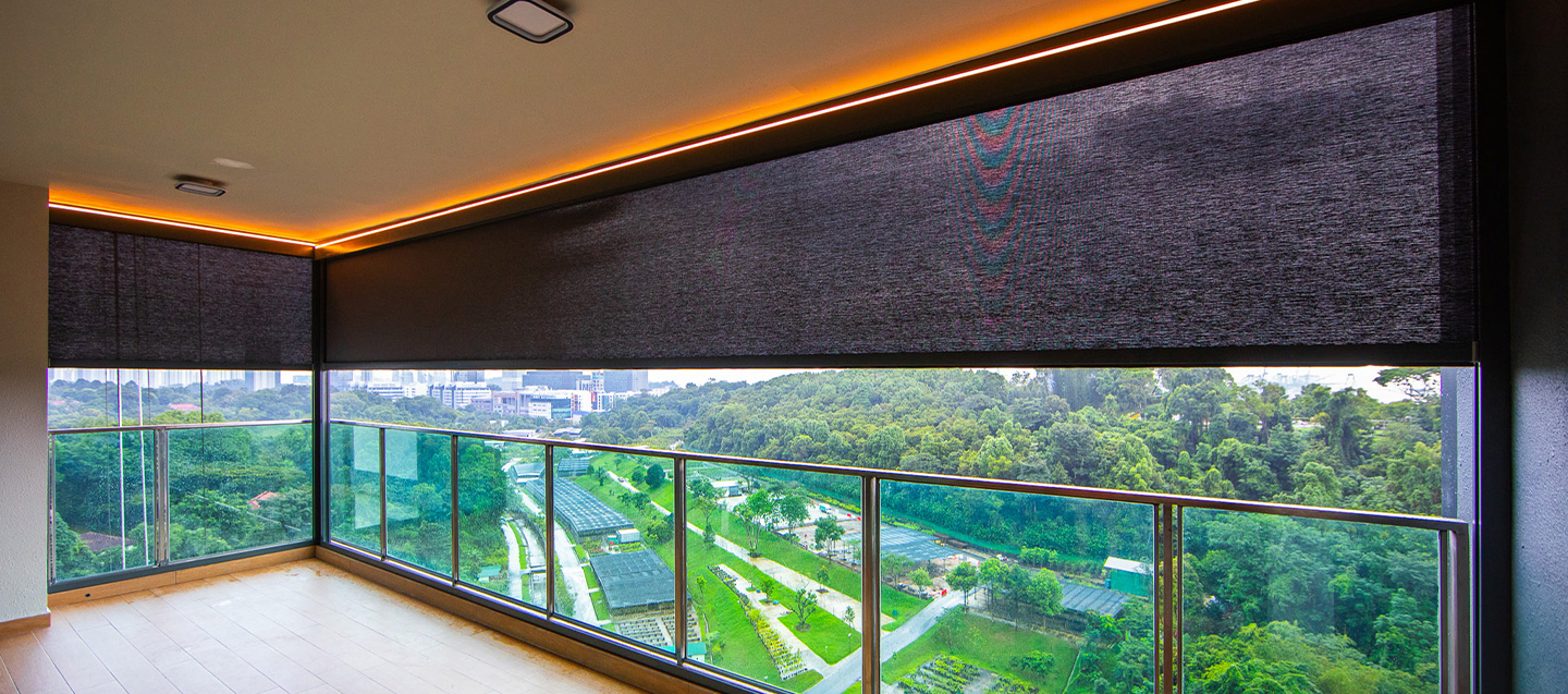 Ultrazip Panoramic Outdoor Blinds @ Normanton Park | Legate